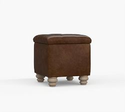 Martin Leather Storage Cube | Pottery Barn
