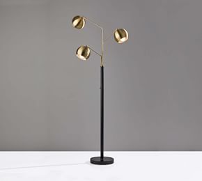 Brooks Metal Triple Head Floor Lamp (68") | Pottery Barn
