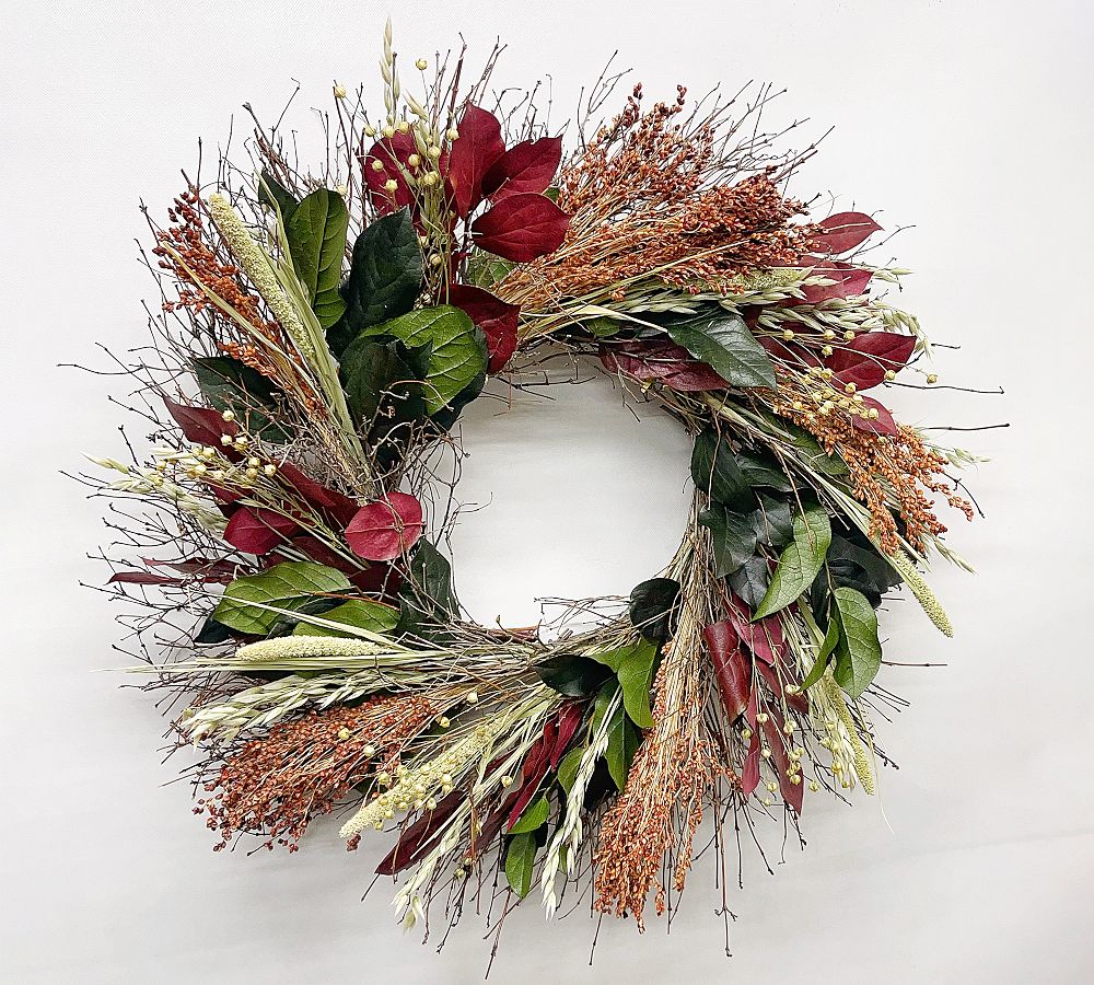Dried Autumnal Dusk Wreath | Pottery Barn