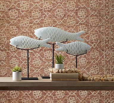 Decorative Pisces on Iron Stand | Pottery Barn