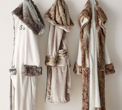 Faux Fur Ombre Robe | Pottery Barn