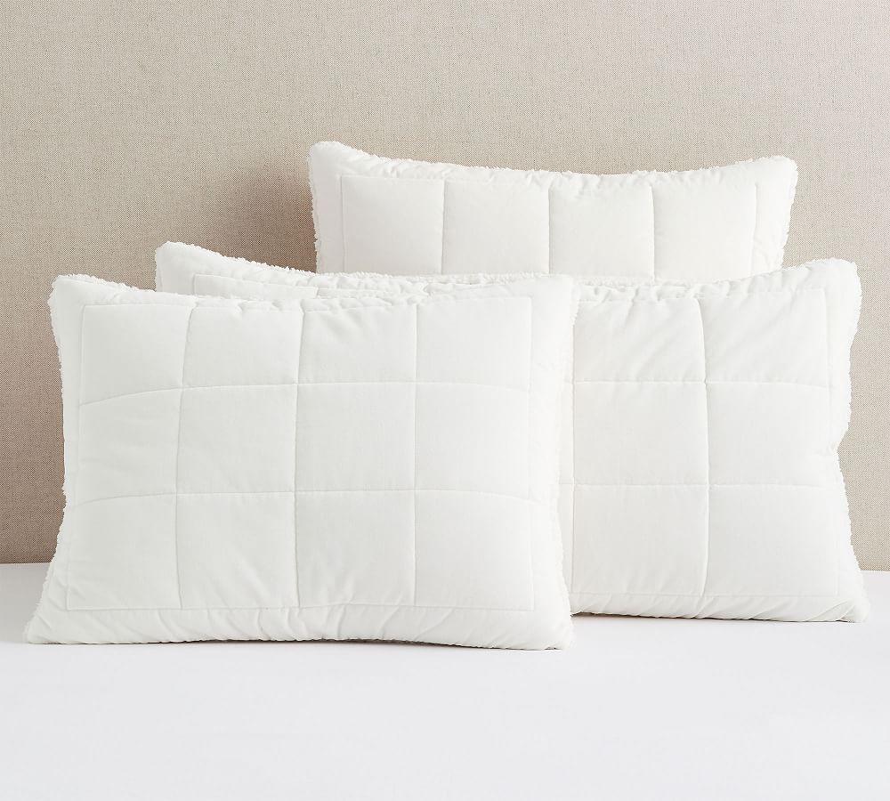 Velvet Sherpa Reversible Sham | Pottery Barn