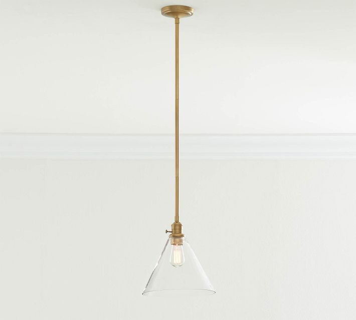 Flared Glass Pole Pendant | Pottery Barn