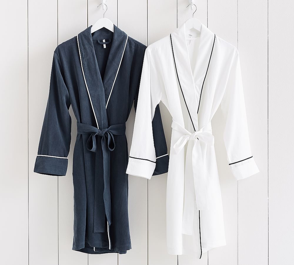 TENCEL™ Piped Robe | Pottery Barn