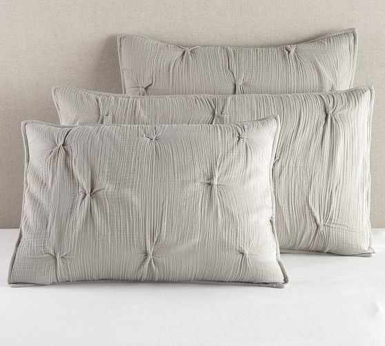 Soft Cotton Handcrafted Quilted Sham | Pottery Barn