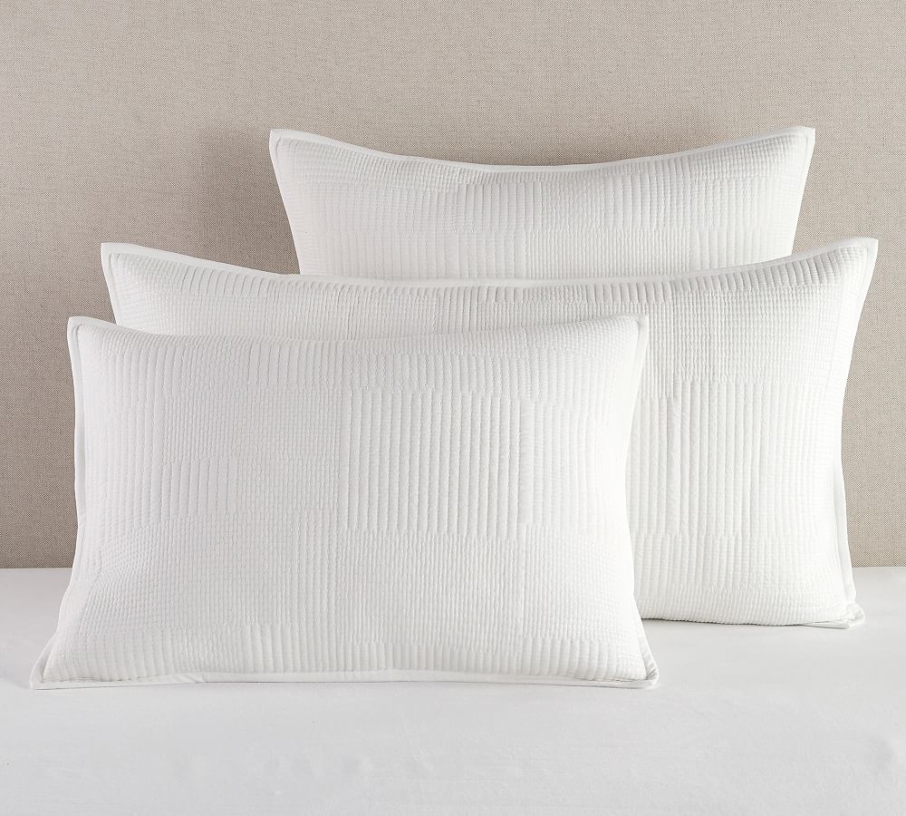 Traditional Stitch Quilted Sham | Pottery Barn