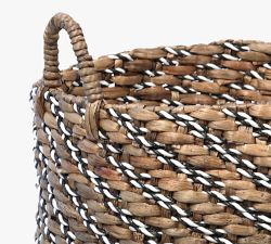 Zeze Round Handwoven Basket | Pottery Barn