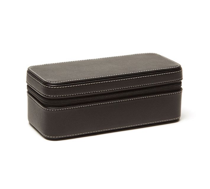 Kennedy Vegan Leather Dual Watch Travel Case | Pottery Barn