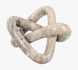 Variegated Marble Link Knot Decorative Object | Pottery Barn
