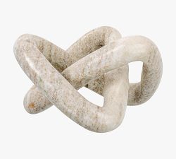 Variegated Marble Link Knot Decorative Object | Pottery Barn