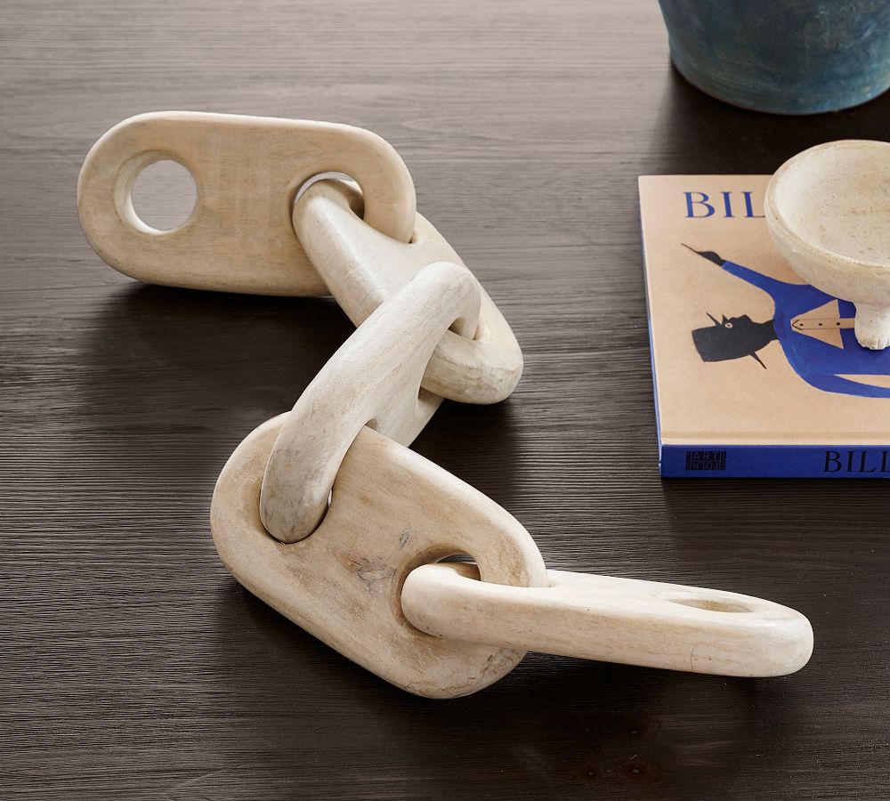 Handcrafted Wooden Chain Decorative Object | Pottery Barn