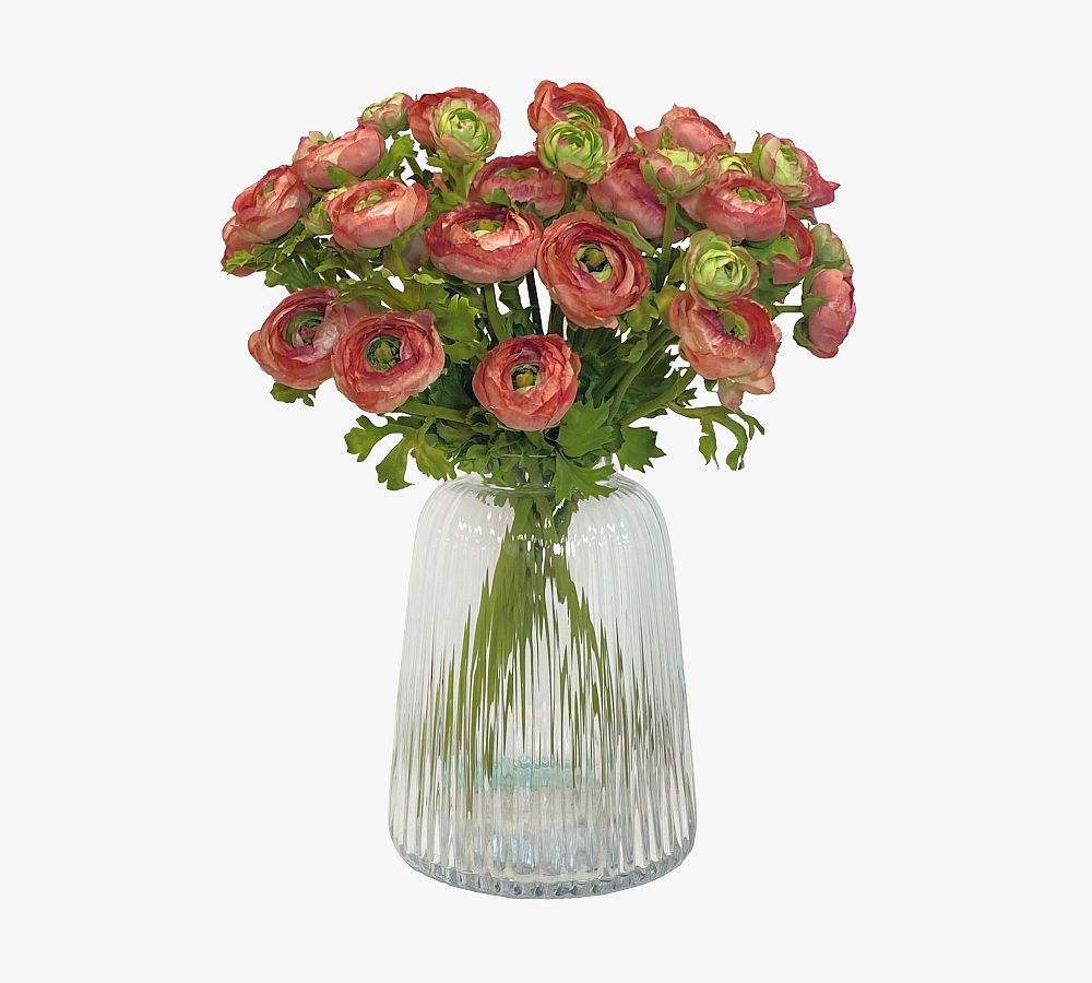 Faux Ranunculus Dozen Stems | Pottery Barn