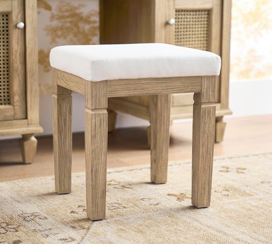 Sausalito Upholstered Stool | Pottery Barn