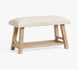 Boucle Entry Bench | Pottery Barn