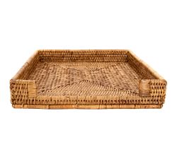 Tava Handwoven Rattan Office Paper Tray | Pottery Barn