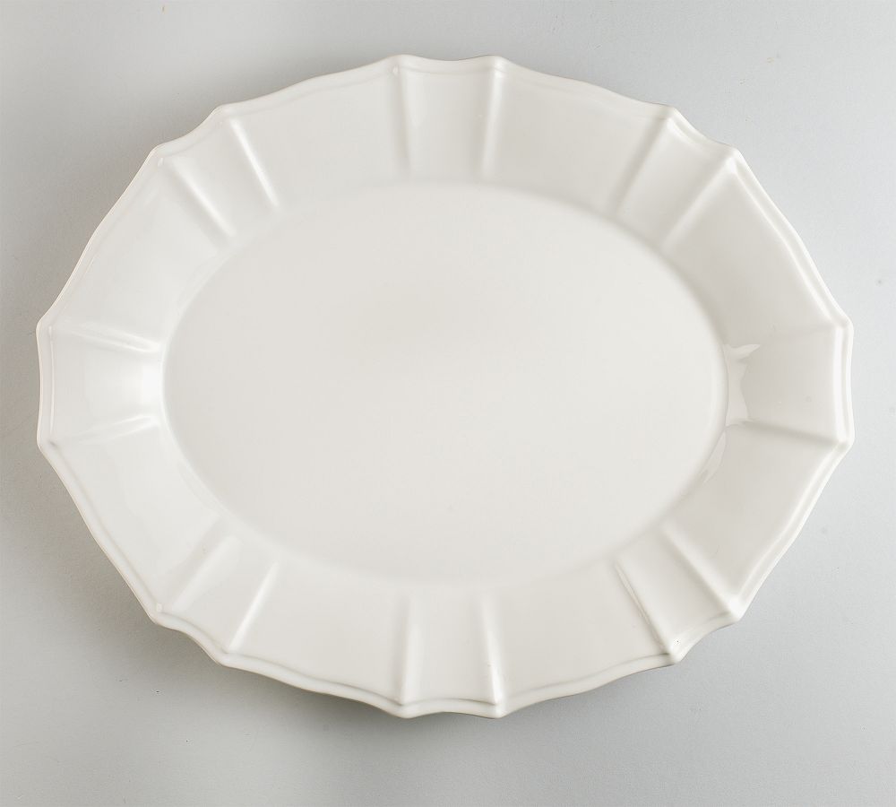 Chloe Earthenware Oval Platter | Pottery Barn