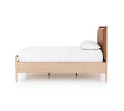 Andes Leather Platform Bed | Pottery Barn