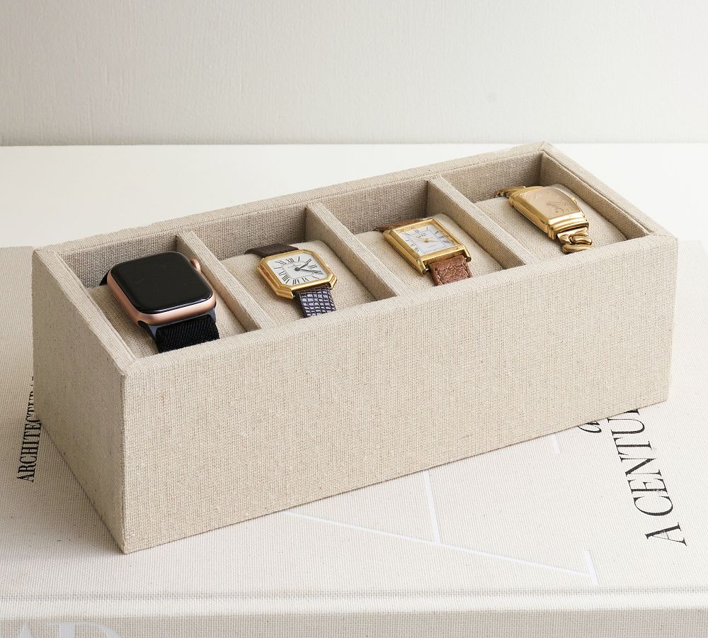 Closet Drawer Jewelry Storage Watch Tray | Pottery Barn
