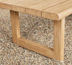 Woodside Eucalyptus Rectangular Outdoor Coffee Table (52") | Pottery Barn