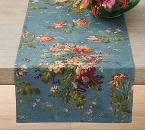 Meadow Floral Organic Cotton Table Runner | Pottery Barn