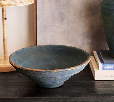Indigo Artisan Handcrafted Bowl | Pottery Barn