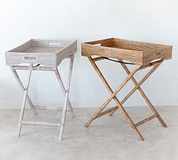 Tava Handwoven Rattan Butler Tray | Pottery Barn