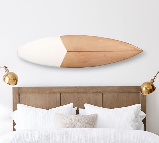 Shortboard Surfboard White Wall Art | Pottery Barn