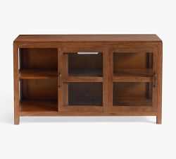 Menlo Glass Media Console (54") | Pottery Barn