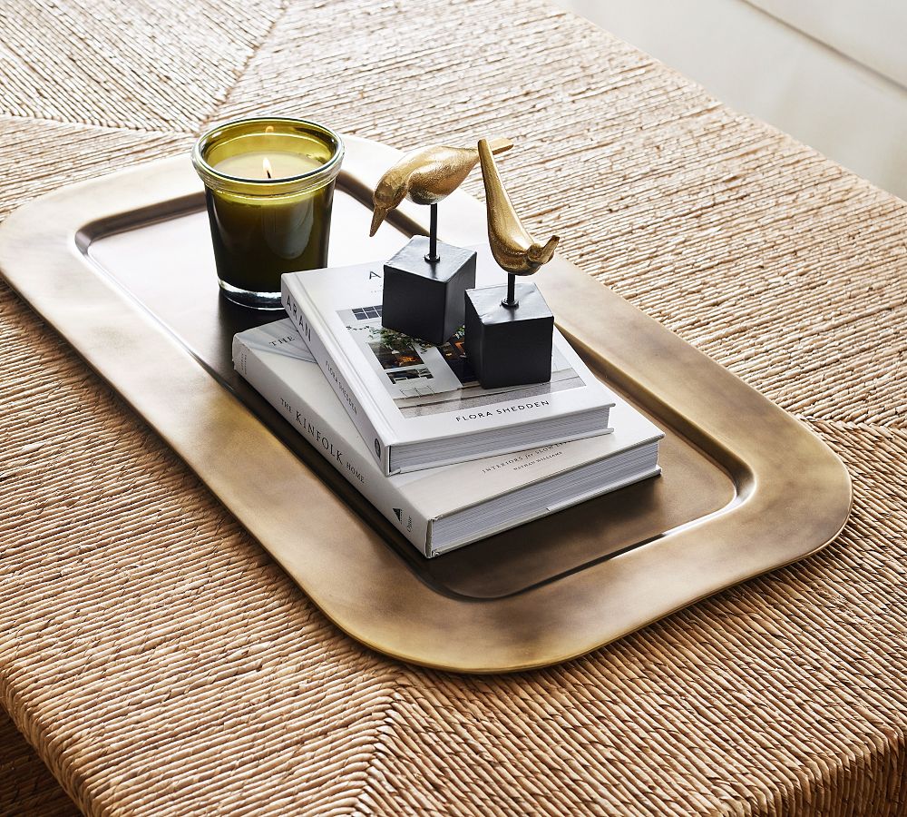 Harper Brass Tray | Pottery Barn