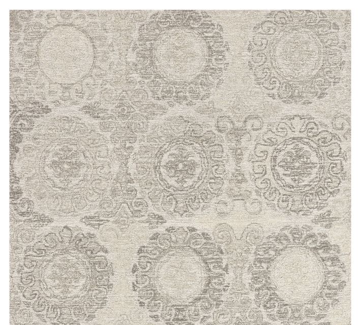 Gray Kendyl Tufted Rug | Patterned Rugs | Pottery Barn