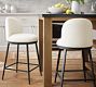 Emily Upholstered Counter Stool | Pottery Barn