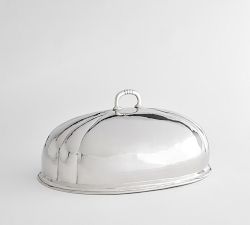 Heritage Silver Turkey Cloche | Pottery Barn