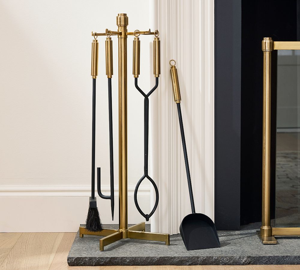 Everson Fireplace Tool Set | Pottery Barn