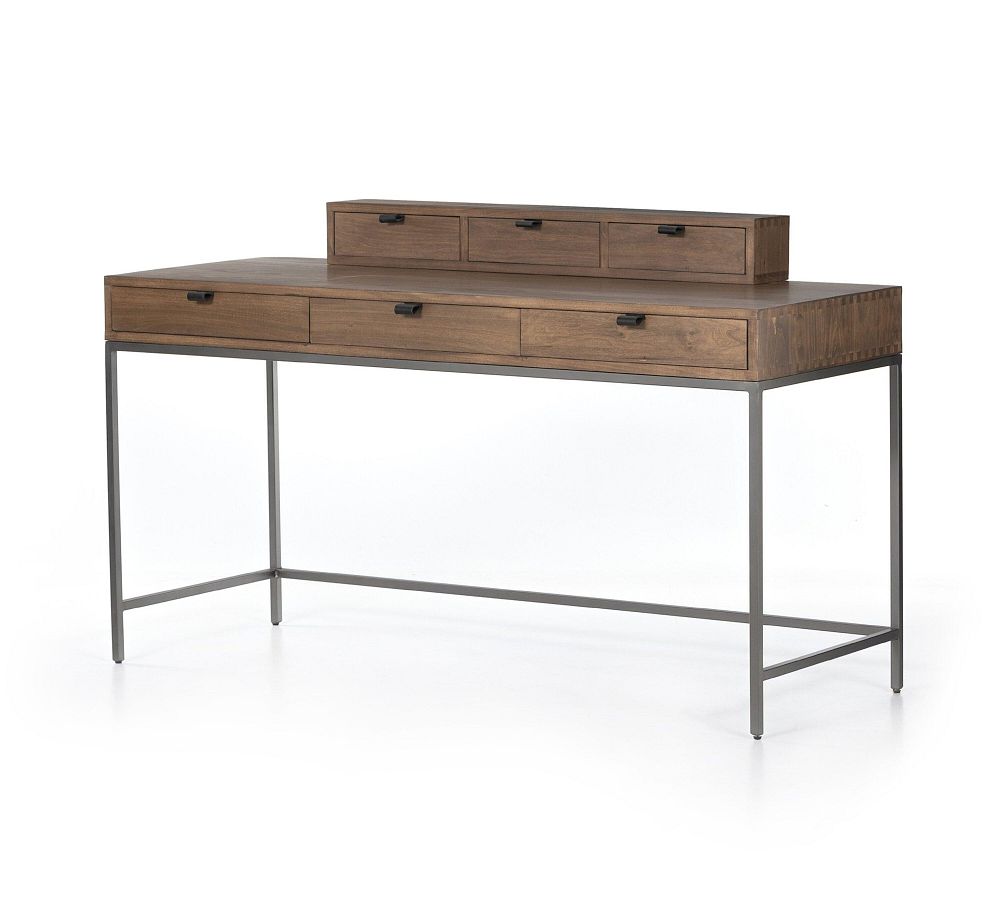 Graham Writing Desk with 3-Drawer Organizer (60") | Pottery Barn