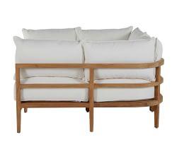 Oxeia Teak Outdoor Loveseat | Pottery Barn