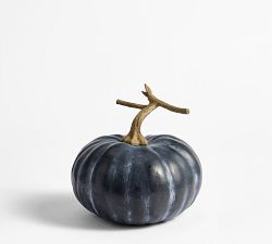 Faux Black Pumpkins & Gourds | Pottery Barn