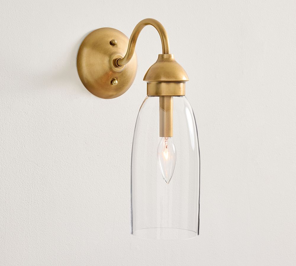 Hanson Glass Sconce | Pottery Barn