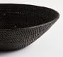 Woven Rattan Vase Collection, Black | Pottery Barn