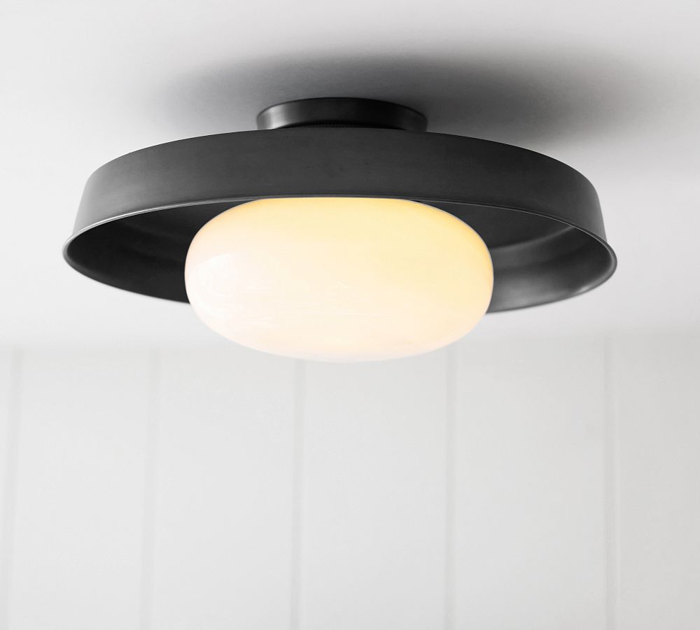 Franklin Metal Flush Mount (17'') | Pottery Barn
