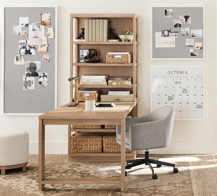 Pacific Peninsula Desk with Bookcase Suite (78") | Pottery Barn