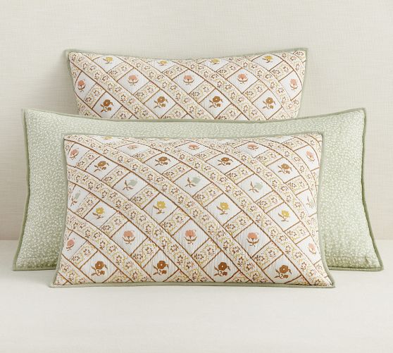 Julia Berolzheimer Trellis Handcrafted Reversible Quilted Sham ...