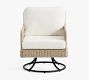 Tulum Wicker Swivel Outdoor Lounge Chair | Pottery Barn