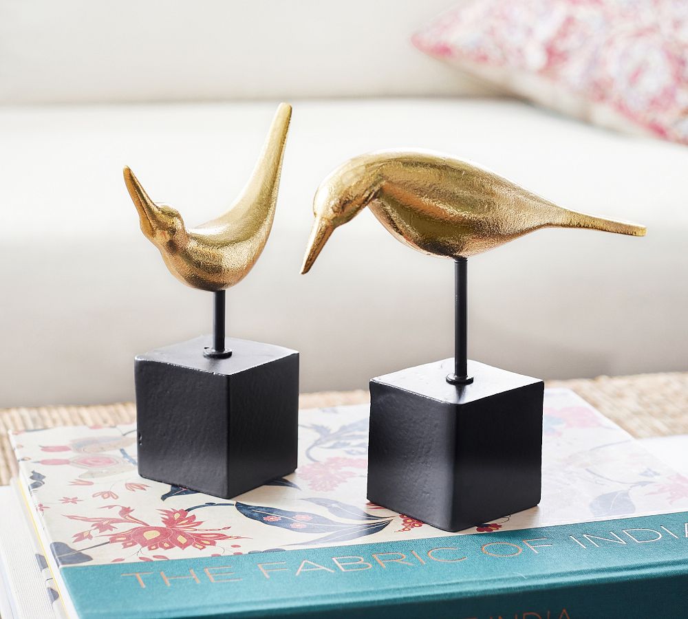 Handcrafted Brass Birds - Set of 2 | Pottery Barn