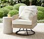 Tulum Wicker Swivel Outdoor Lounge Chair | Pottery Barn