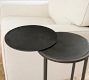 Duke Round Metal Swivel Side Table | Pottery Barn