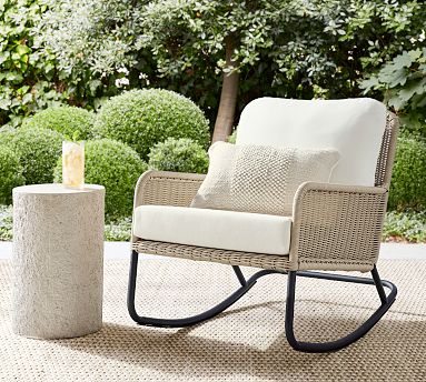 Tulum Outdoor Rocking Chair | Pottery Barn