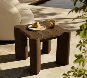 Goldfinch Reclaimed Wood Outdoor End Table (25") | Pottery Barn