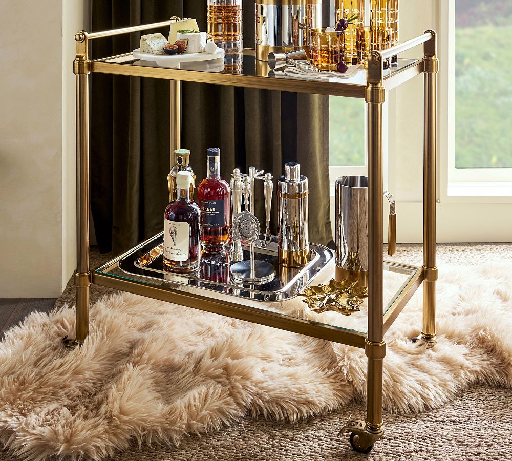 Everson Metal Bar Cart (31.5") | Pottery Barn