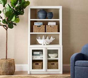 Dillon Glass Cabinet Bookcase (36") | Pottery Barn