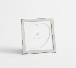 Modern Silver Heart Picture Frame | Pottery Barn